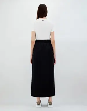 Herno Drawstring Maxi Skirt