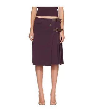 VIVIENNE WESTWOOD Alex Kilt Midi Skirt - No