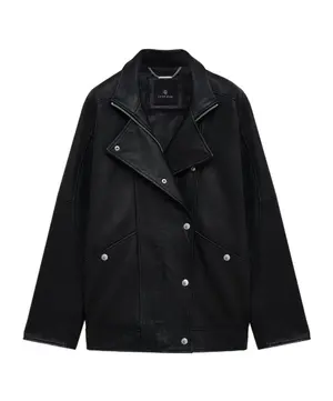 ANINE BING Sandy Jacket Leather - Black