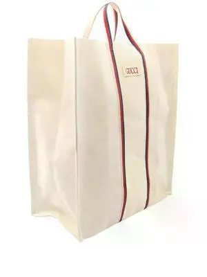 Gucci 2000-2015 Canvas Ouroboros Tote Bag