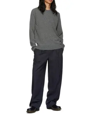Comme Des Garçons Round-collar And Long-sleeved Knitted Pullover
