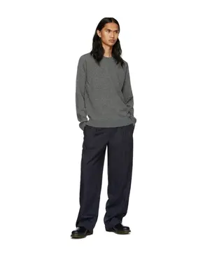 Comme Des Garçons Round-collar And Long-sleeved Knitted Pullover