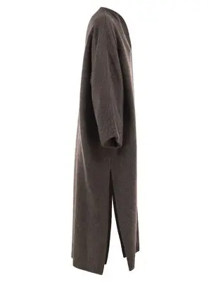 Max Mara Mxsfebo Long Camel And Mohair Coat