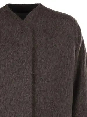 Max Mara Mxsfebo Long Camel And Mohair Coat