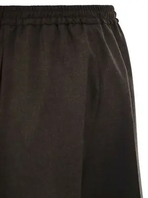 Max Mara Mxspantone Pure Virgin Wool Drawstring Trousers - Brown