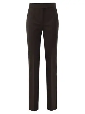 Sportmax Spsguglia Slim-fit Stretch Virgin Wool Tailored Trousers - Brown