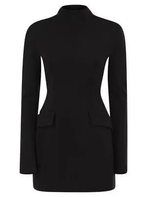 Sportmax Spxtefrite Fitted High-neck Blazer Dress - Black