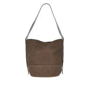 LEMAIRE Small 'belted' Canvas Tote Bag - Brown