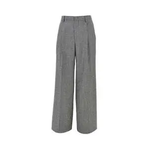 Tagliatore Super 110's Pants With Darts - Black