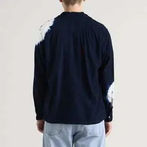 NOMARHYTHM TEXTILE Hand Dye Shibori Flannel Shirt