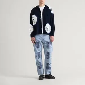 NOMARHYTHM TEXTILE Hand Dye Shibori Flannel Shirt