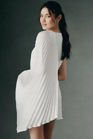 Bhldn Pleated Shoulder Mi Dress