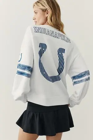 THE WILD COLLECTIVE Nfl 100% Cotton V-neck Pullover