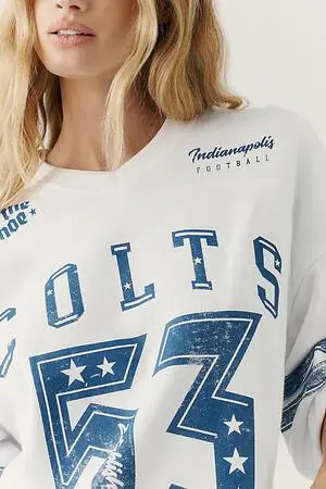 THE WILD COLLECTIVE Nfl 100% Cotton V-neck Pullover