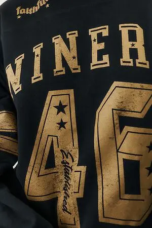 THE WILD COLLECTIVE Nba 100% Cotton V-neck Pullover