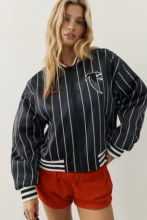 THE WILD COLLECTIVE Nfl Pstripe Varsity Jacket