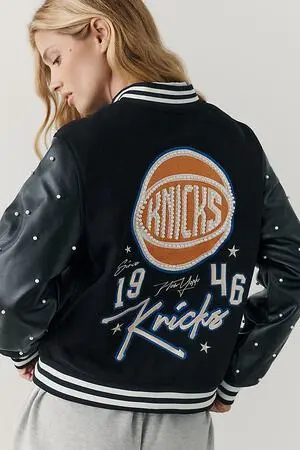 THE WILD COLLECTIVE Nba Varsity Jacket