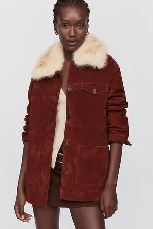 Blanknyc Midnight Drift Suede Jacket