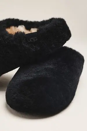 UGG Elea Fluffed Slippers - Black