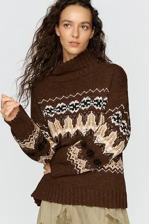 MARE MARE Wool Blend Fair Isle Sweater