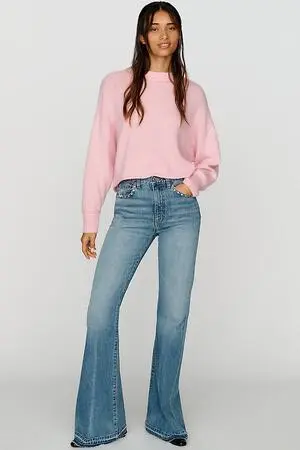 RE/DONE Jane High Rise Flare Jeans - Thunderstruck