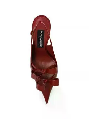 Dolce & Gabbana Bow-detail Slingback Pumps