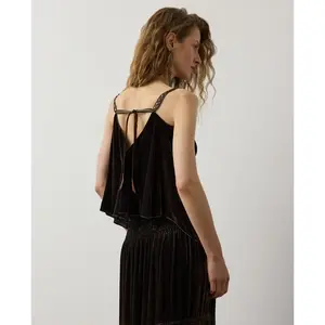 Ralph Lauren Idina Velvet Top