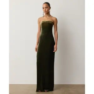 Ralph Lauren Farley Velvet Evening Dress