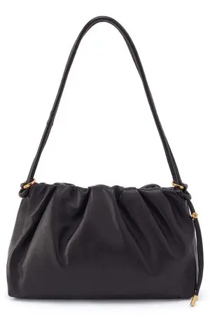 Hobo Isabelle Leather Shoulder Bag - Black