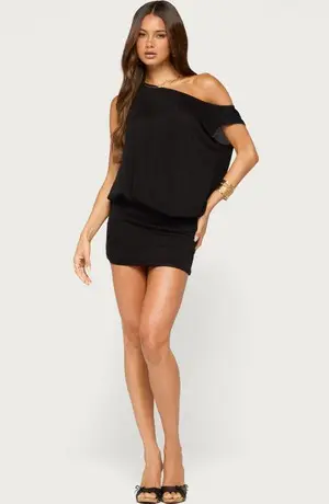 EDIKTED Chella Off Shoulder Minidress
