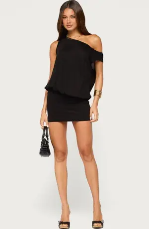 EDIKTED Chella Off Shoulder Minidress