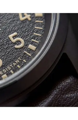 Timex® Expedition North Field Post Automatic Leather Strap Watch