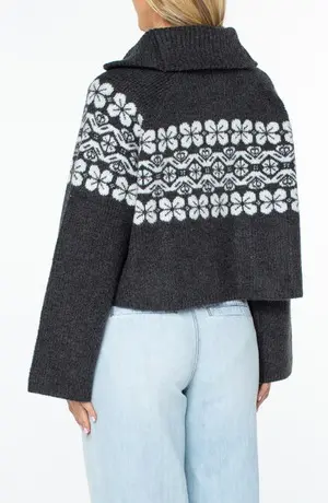 Roxy Cedar Grove Quarter Zip Sweater - Phantom