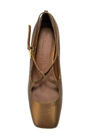 Aerosoles Irisa Faux Leather Mary Jane Pump - Bronze