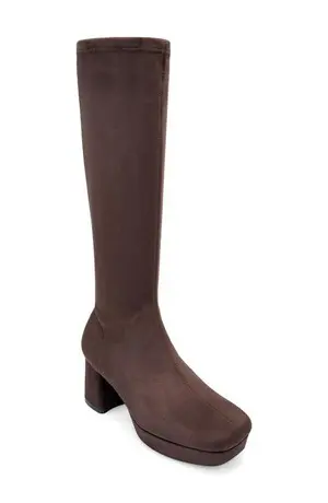 Aerosoles Sasha Faux Leather Platform Tall Boot - Java