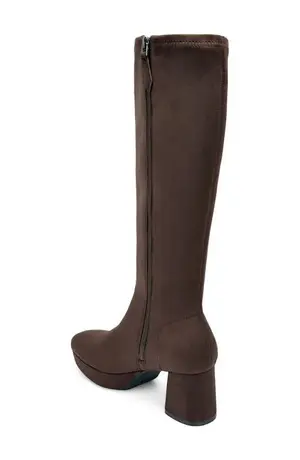 Aerosoles Sasha Faux Leather Platform Tall Boot - Java