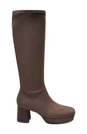Aerosoles Sasha Faux Leather Platform Tall Boot - Java