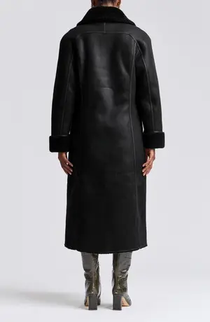 Avec Les Filles Reversible Faux Fur Maxi Coat