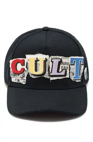 CULT OF INDIVIDUALITY Mesh Back Trucker Baseball Cap - Black
