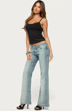 EDIKTED Cerie Lace Trim Camisole