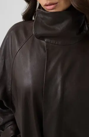 Guess Belted Leather Jacket
