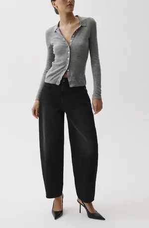 PISTOLA Sacha High Waist Barrel Leg Jeans