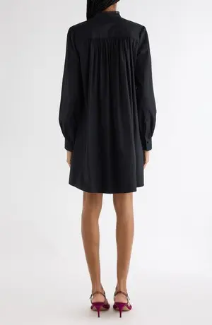 Chloé Long Sleeve Taffeta Dress