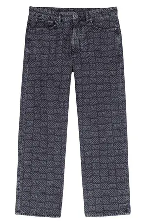 L/AB C/O OFF-WHITE Logo Print Jeans