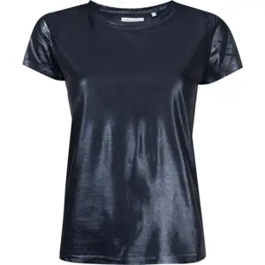 MADISON MAISON Metallic Coated Cotton T-shirt - Navy/navy