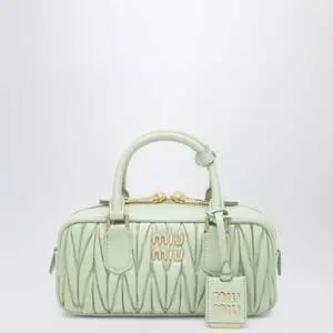 Miu Miu Acqua Arcadie Bag In Matelasse Nappa Leather - Green