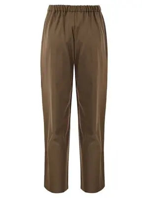 Max Mara Smmfloria Virgin Wool Stretch Trousers With Drawstring Waist