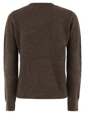 Max Mara Smmvoliera Pure Yak Crew-neck Jumper - Brown