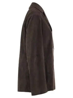 Max Mara Smmancora Single-breasted Suede Jacket