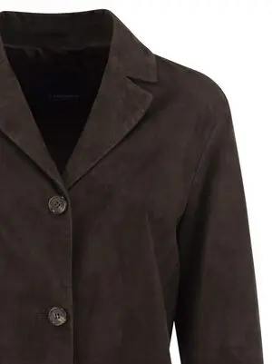 Max Mara Smmancora Single-breasted Suede Jacket
